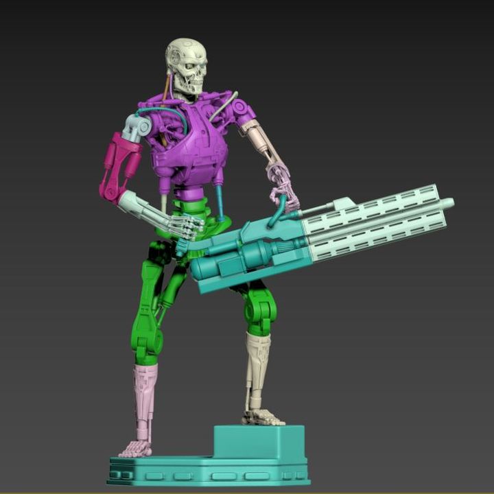 3D Printable THE XTERMINATOR T-800 V2 by SKYNET
