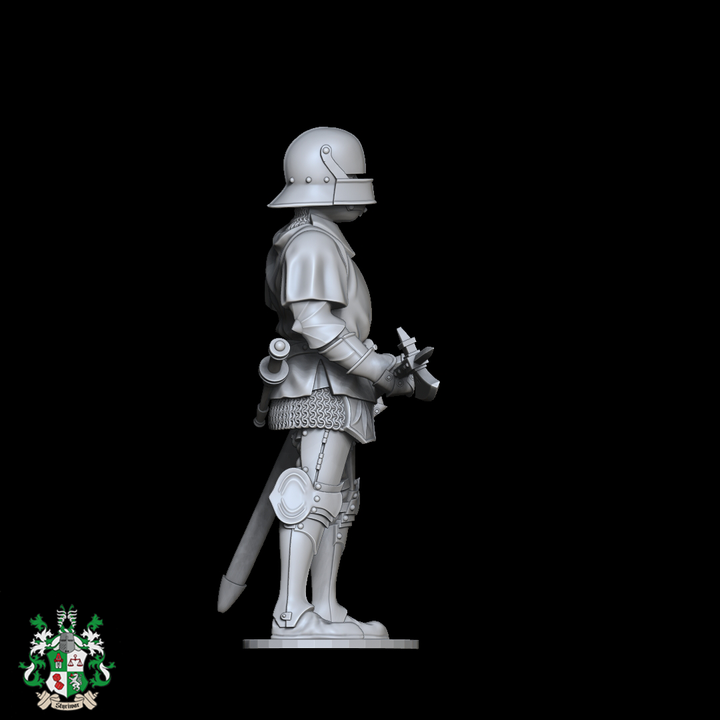 3D Printable Late 15th Century Knight in Gothic Plate by Styriwar