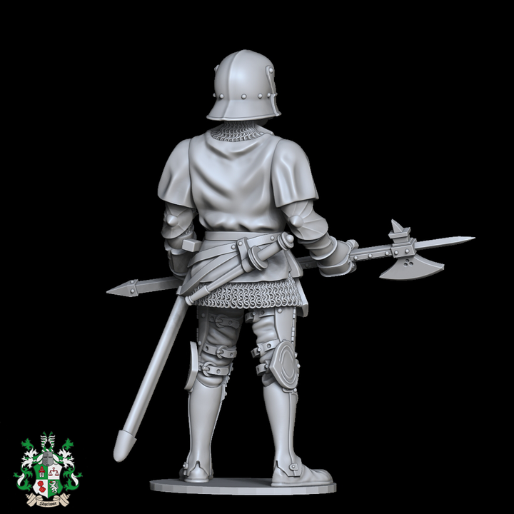 3D Printable Late 15th Century Knight in Gothic Plate by Styriwar