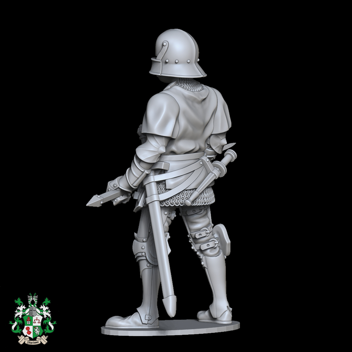 3D Printable Late 15th Century Knight in Gothic Plate by Styriwar