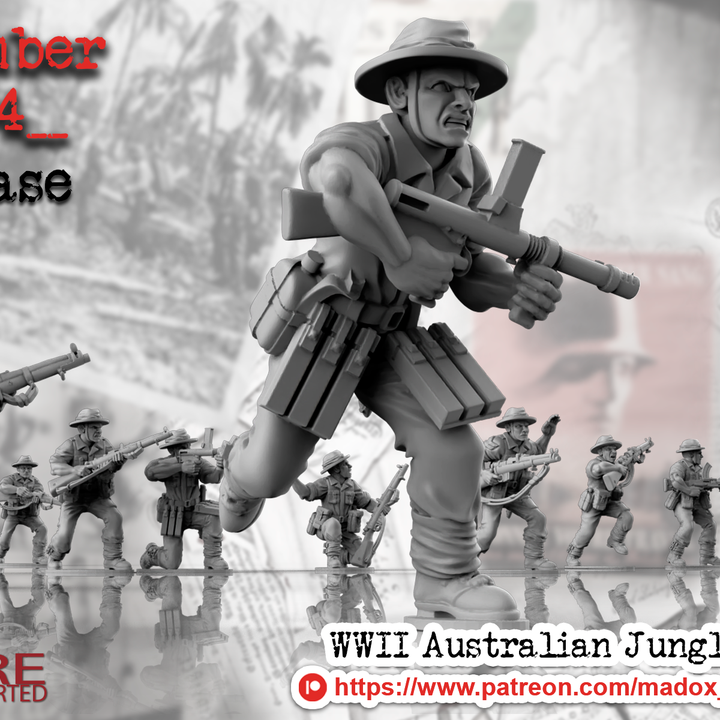 3D Printable WWII Australian Infantry Jungle Division by BattleCat ...