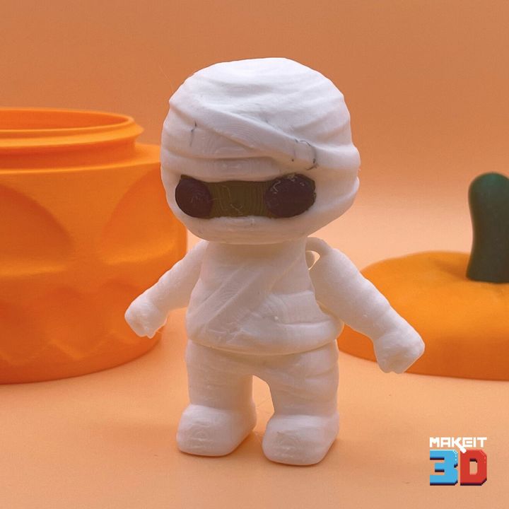 3D Printable 3D Printable Spooky Articulated Mummy by Brandon