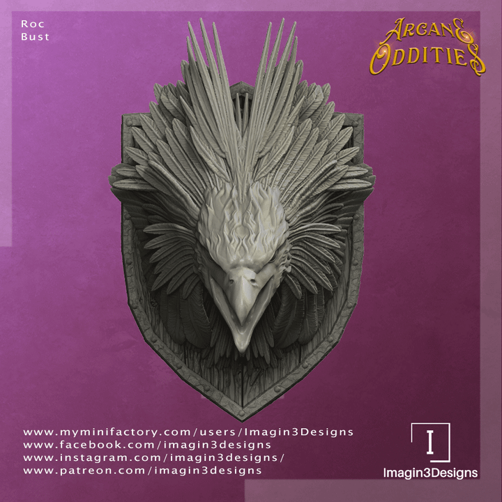 3D Printable Roc Bust by Imagin3Designs