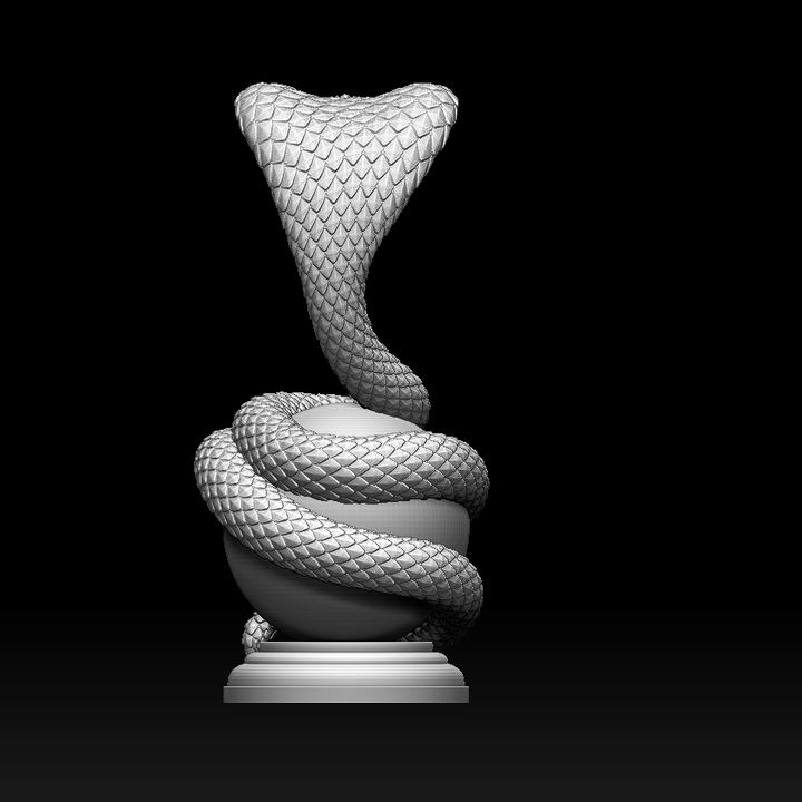 3D Printable cobra by Dmitry Tishchenkov