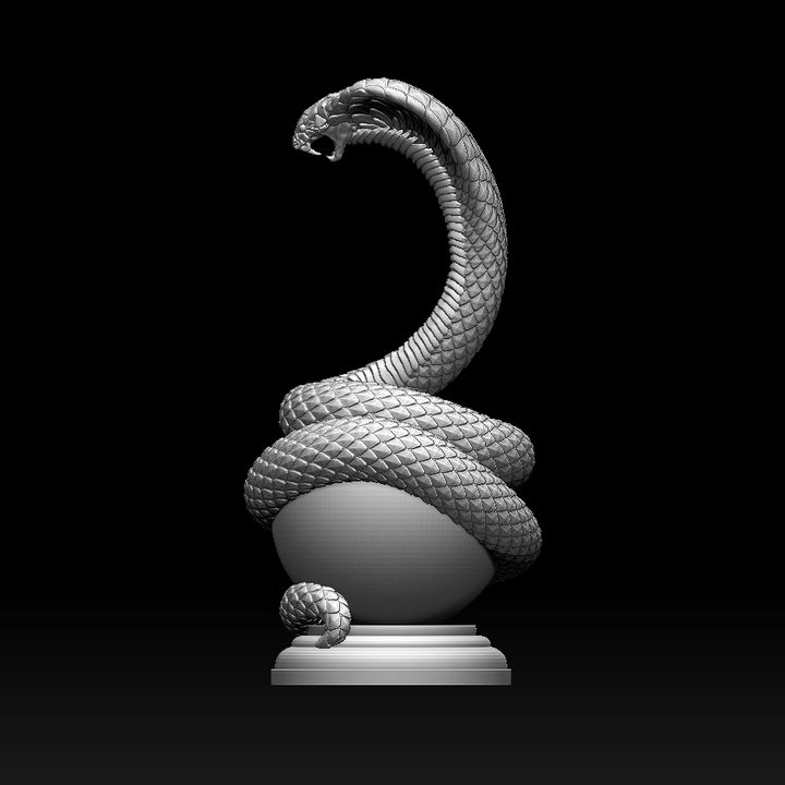 3D Printable cobra by Dmitry Tishchenkov