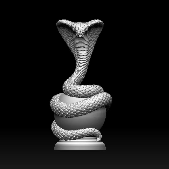 3D Printable cobra by Dmitry Tishchenkov