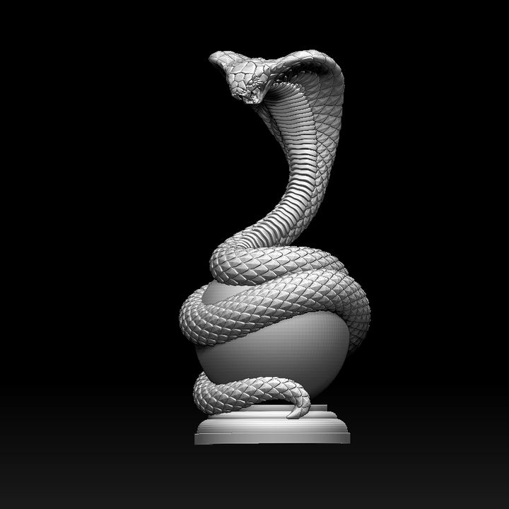 3D Printable cobra by Dmitry Tishchenkov