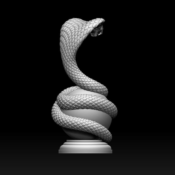 3D Printable cobra by Dmitry Tishchenkov