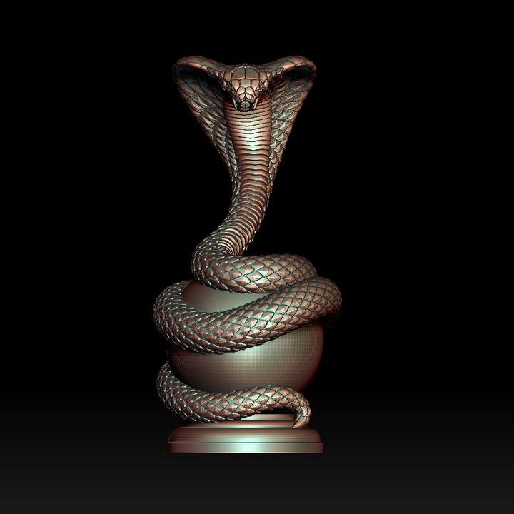 3D Printable cobra by Dmitry Tishchenkov
