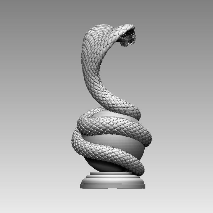 3D Printable cobra by Dmitry Tishchenkov