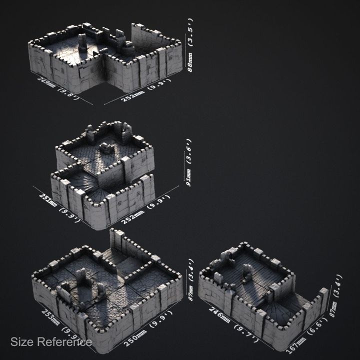 3D Printable Zombie Towers by TableTopMinis