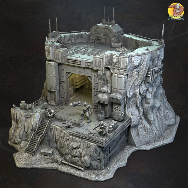 3D Printable Diorama - Escape from The Space Rock by SolGood Creations