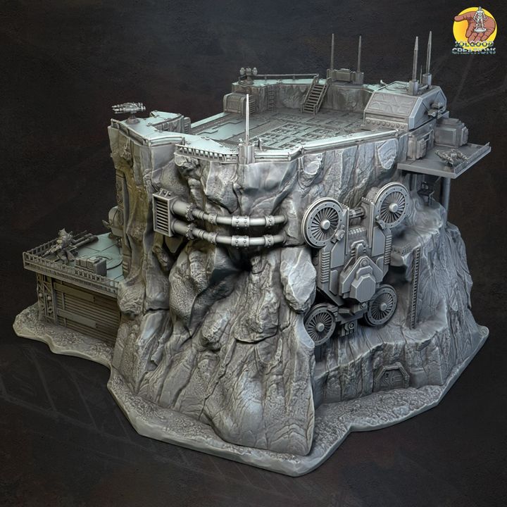 3D Printable Diorama - Escape from The Space Rock by SolGood Creations