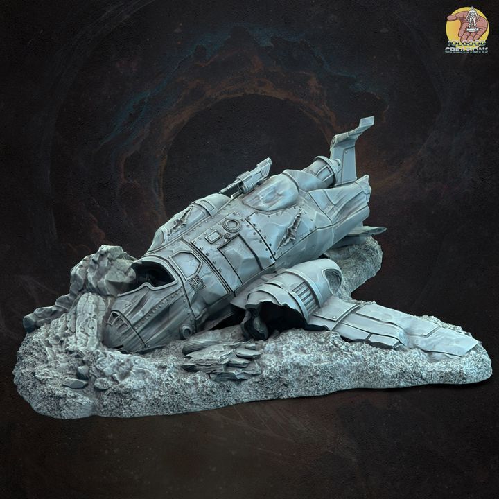 3D Printable Diorama - Escape from The Space Rock by SolGood Creations