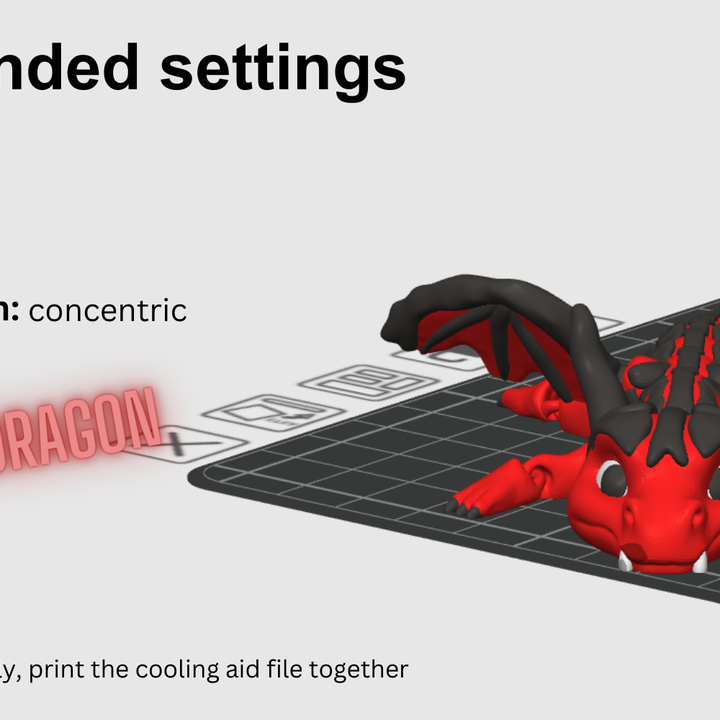 3D Printable Lava dragon + 3MF included by ALIMA UNIQUE DESIGNS