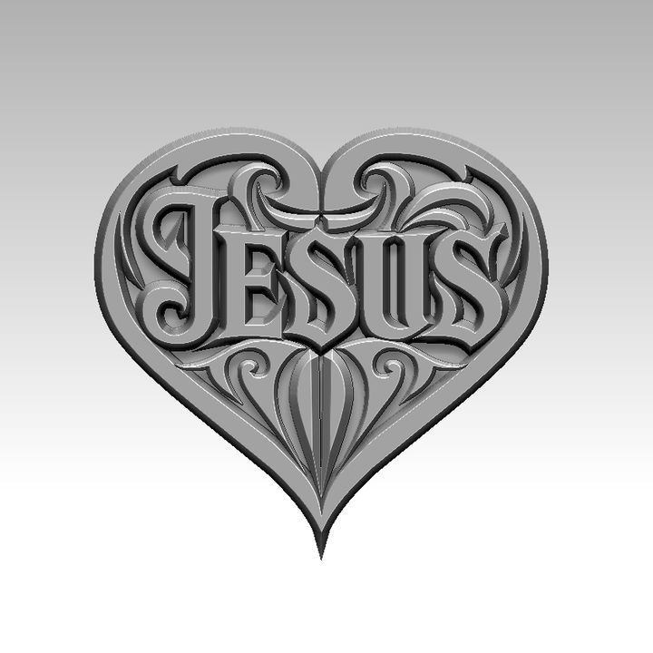 3D Printable Heart Jesus by Dmitrii Tishchenkov