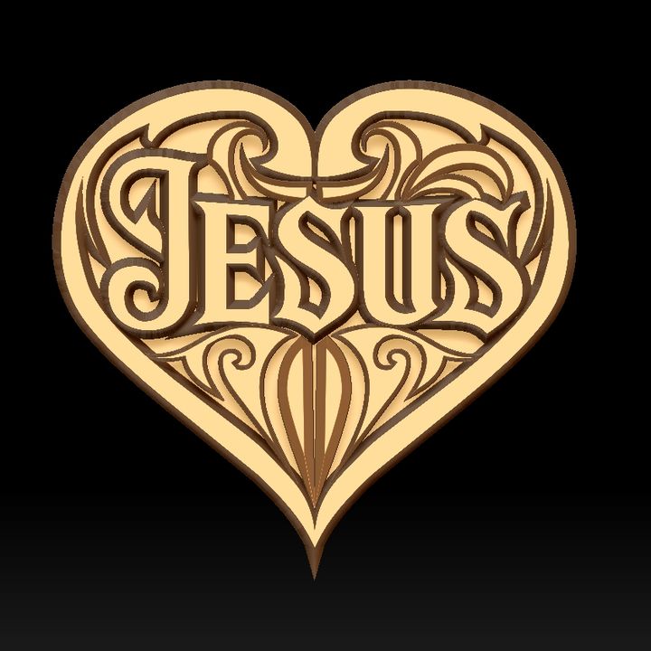 3D Printable Heart Jesus by Dmitrii Tishchenkov