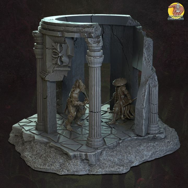 3D Printable Diorama - Rise of the Dracothilid by SolGood Creations