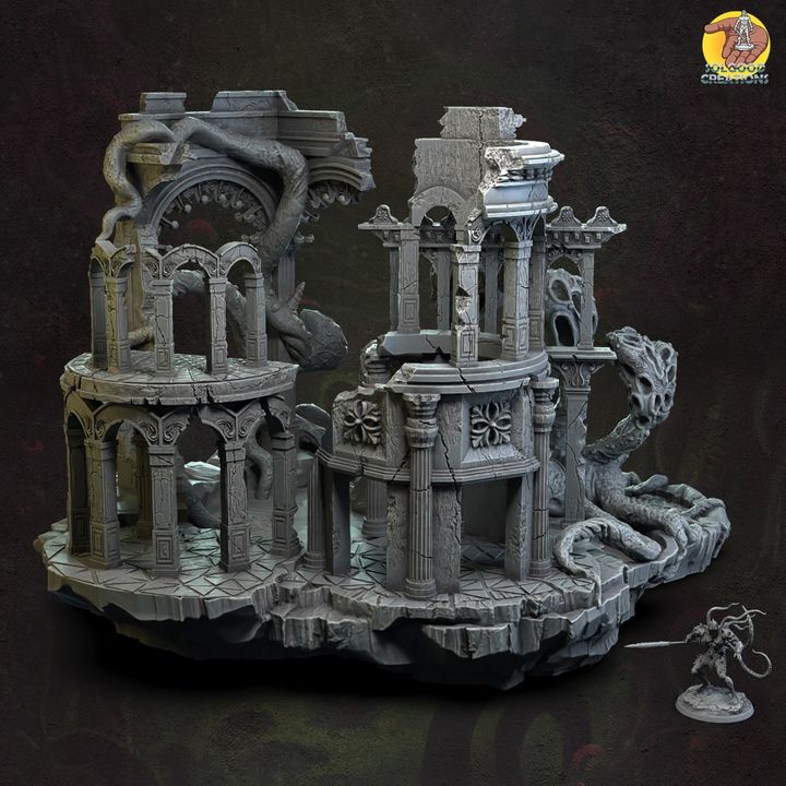 3D Printable Diorama - Rise of the Dracothilid by SolGood Creations