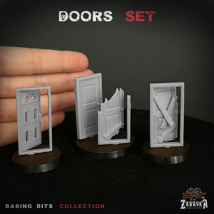 3D Printable Doors - Basing Bits by Zabavka Workshop
