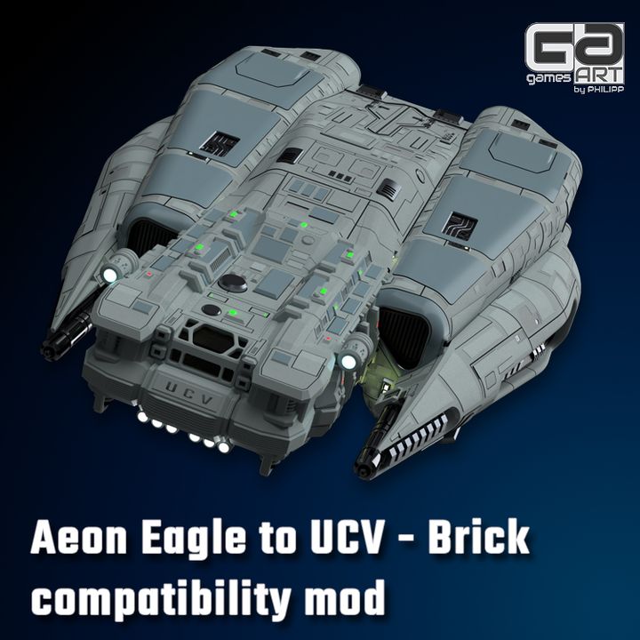 3D Printable Aeon Eagle to UCV-Brick compatibility mod by gamesART by ...