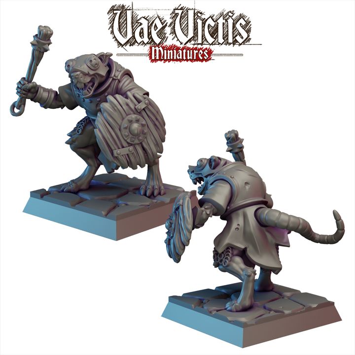 3D Printable Ratfolk #03 [PRE-SUPPORTED] by Vae Victis Miniatures