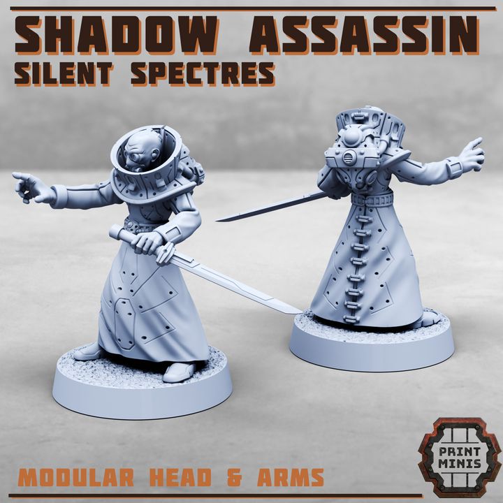 3D Printable Silent Spectres Ultimate Expansion by Print Minis