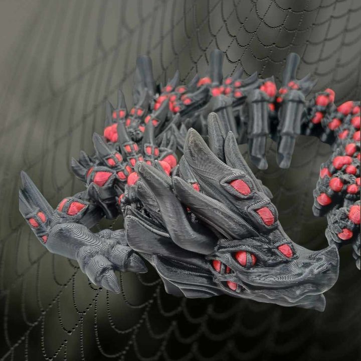 3D Printable Black Widow Dragon by The Dragon's Den
