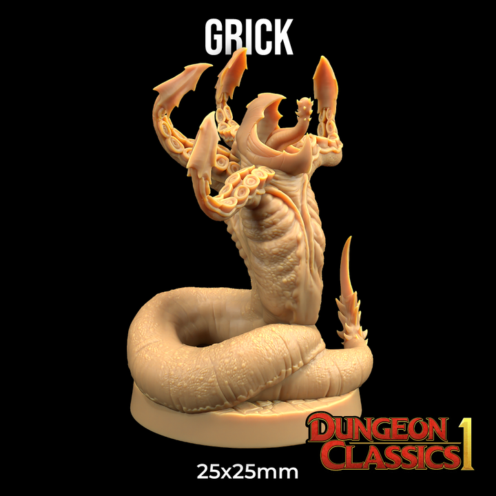 3D Printable Grick | PRESUPPORTED | Dungeon Classics by The Dragon ...