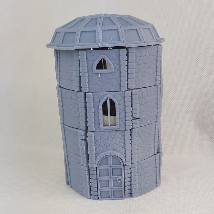 3D Printable Library Building Exterior by Sculpting George