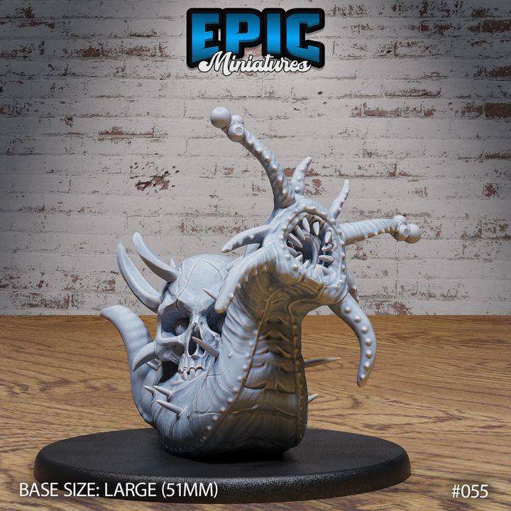 3D Printable Carrion Snail Screaming / Undead Shell Slug Creature ...