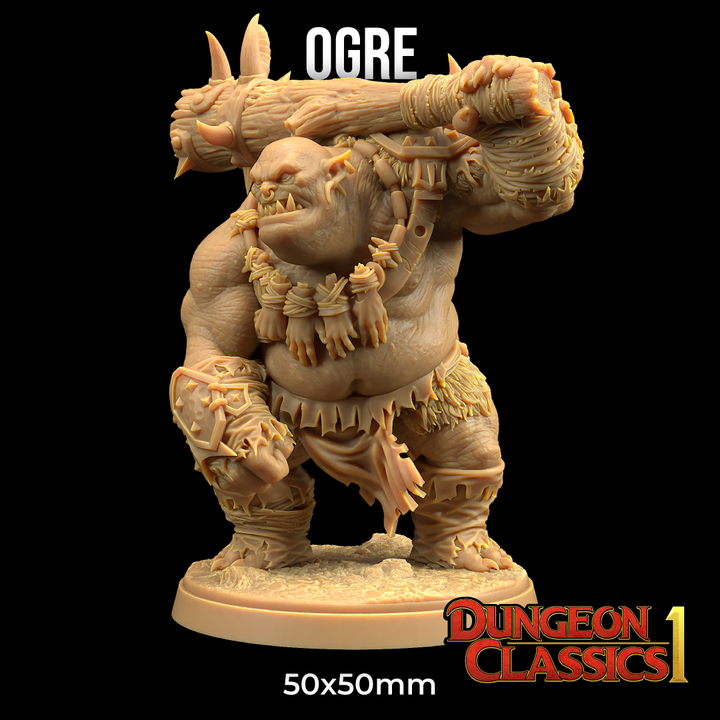 3D Printable Ogre | PRESUPPORTED | Dungeon Classics by The Dragon ...