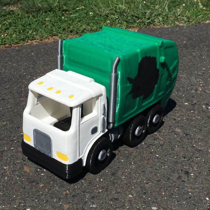 3D Printable Trash Truck by Star Labs 3D, LLC