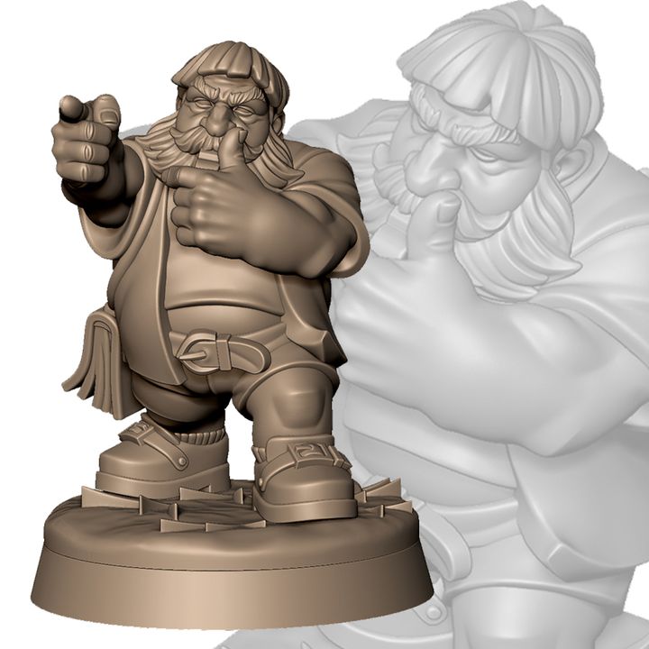 3D Printable Dwarf referee by Willy Kao