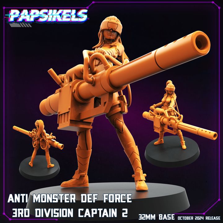 3D Printable ANTI MONSTER DEFENCE FORCE 3RD DIVISION CAPTAIN by ...