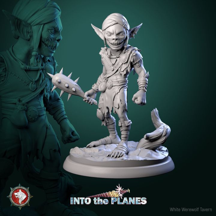 3D Printable Scrablet 32mm set 6 miniatures pre-supported + dnd 5e ...