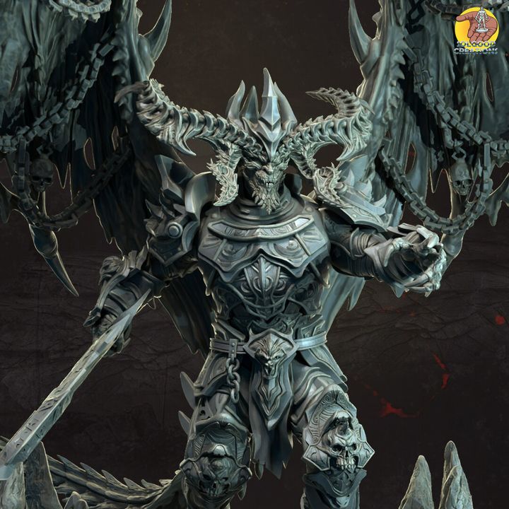 3D Printable Darkleus, the Dark Demon King by SolGood Creations