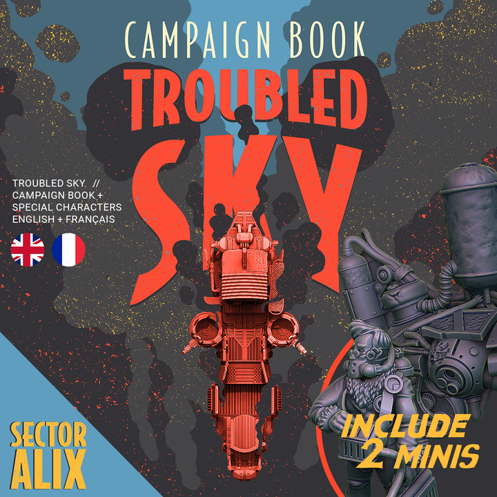 3D Printable SECTOR AL-IX Troubled Sky campaign book by Bishok