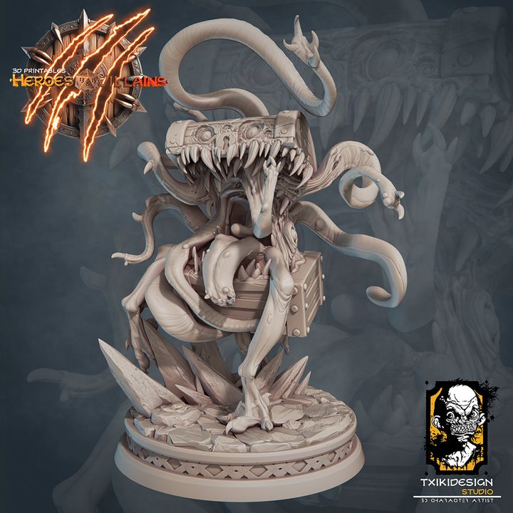 3D Printable Chest Mimic by Javier Txiki Tejedor