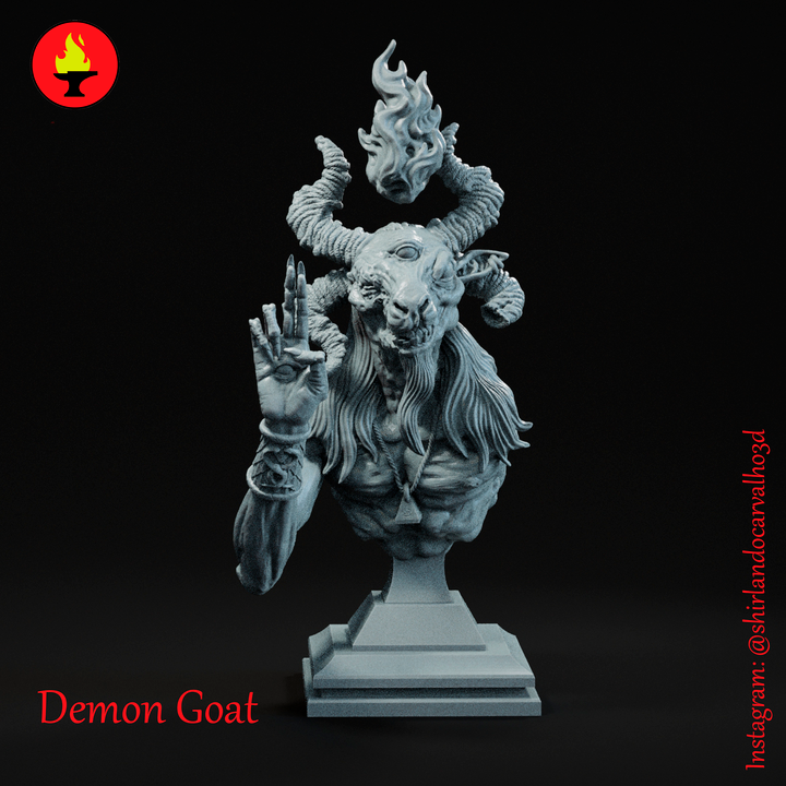 3D Printable Demon Goat by Evil Forge Studio
