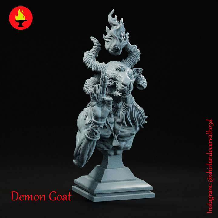 3D Printable Demon Goat by Evil Forge Studio