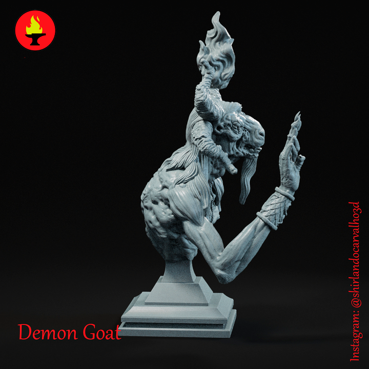 3D Printable Demon Goat by Evil Forge Studio