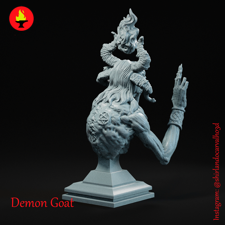 3D Printable Demon Goat by Evil Forge Studio