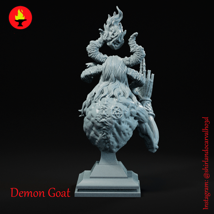 3D Printable Demon Goat by Evil Forge Studio