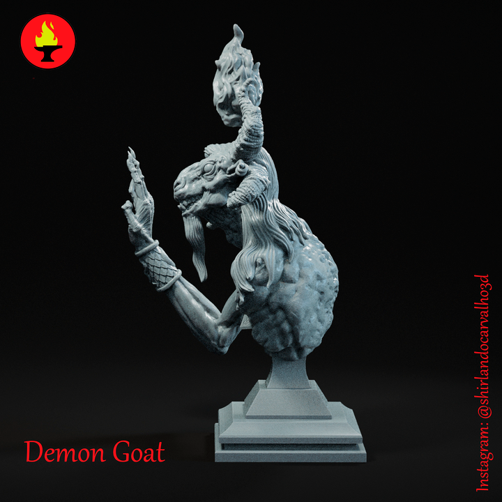 3D Printable Demon Goat by Evil Forge Studio