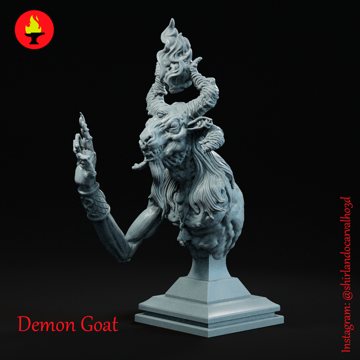 3D Printable Demon Goat by Evil Forge Studio