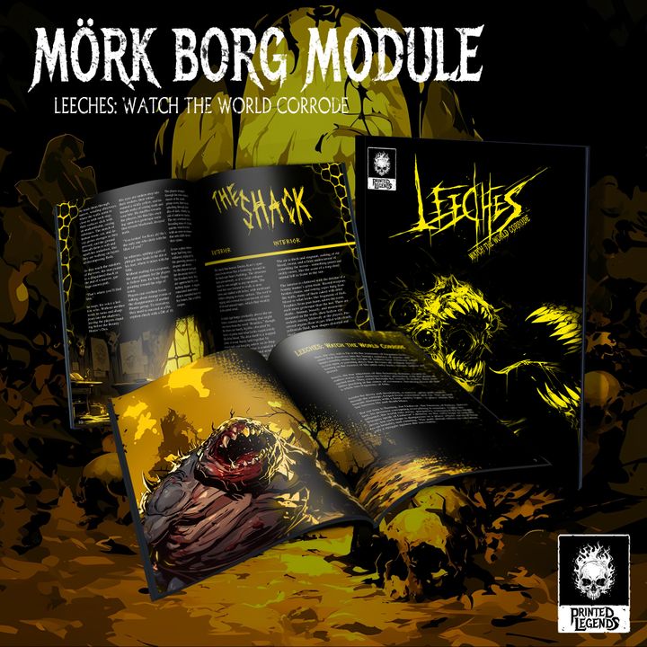 3D Printable Leeches: Watch the world corrode Mörk Borg Module (Level 1 ...