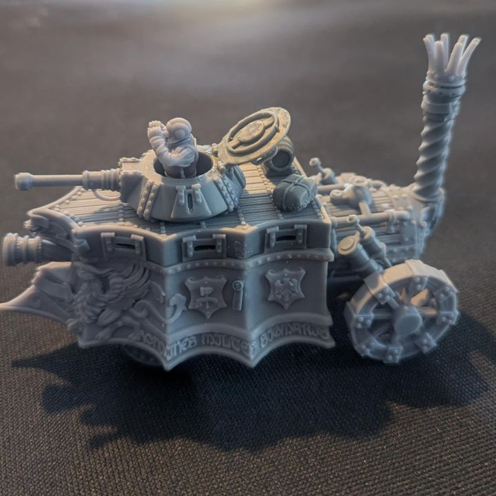 3D Print of Steampunk Tank - Steampunk - 32mm by HobbyCathartic
