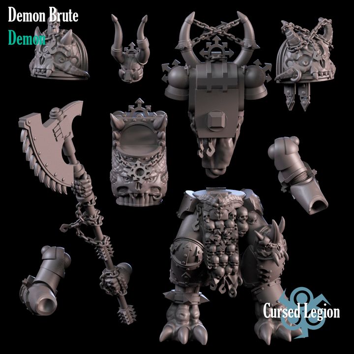 3D Printable Demon Brute by Sergeant Hammer