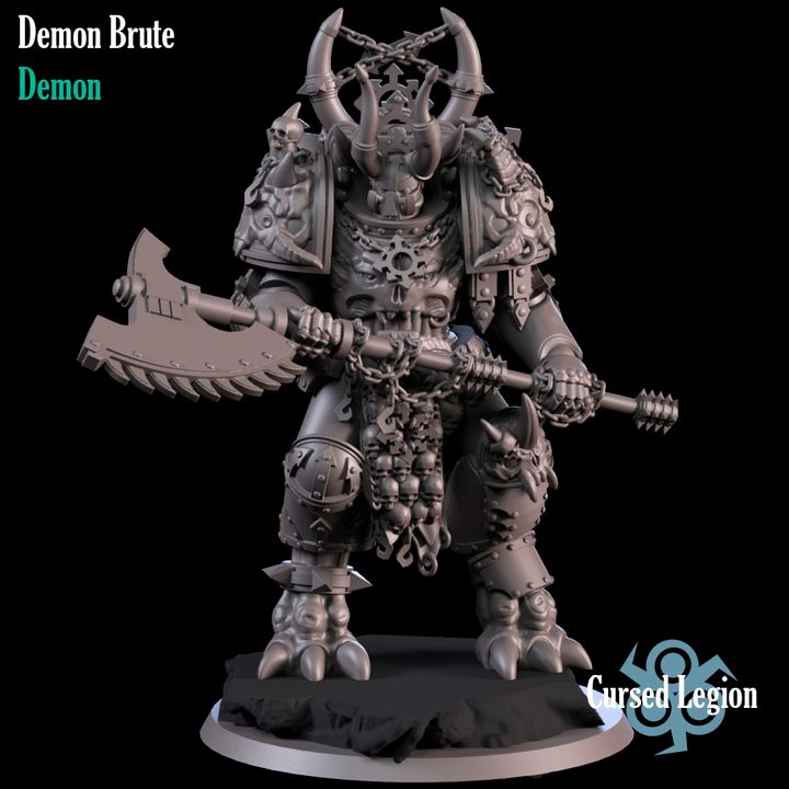 3D Printable Demon Brute by Sergeant Hammer